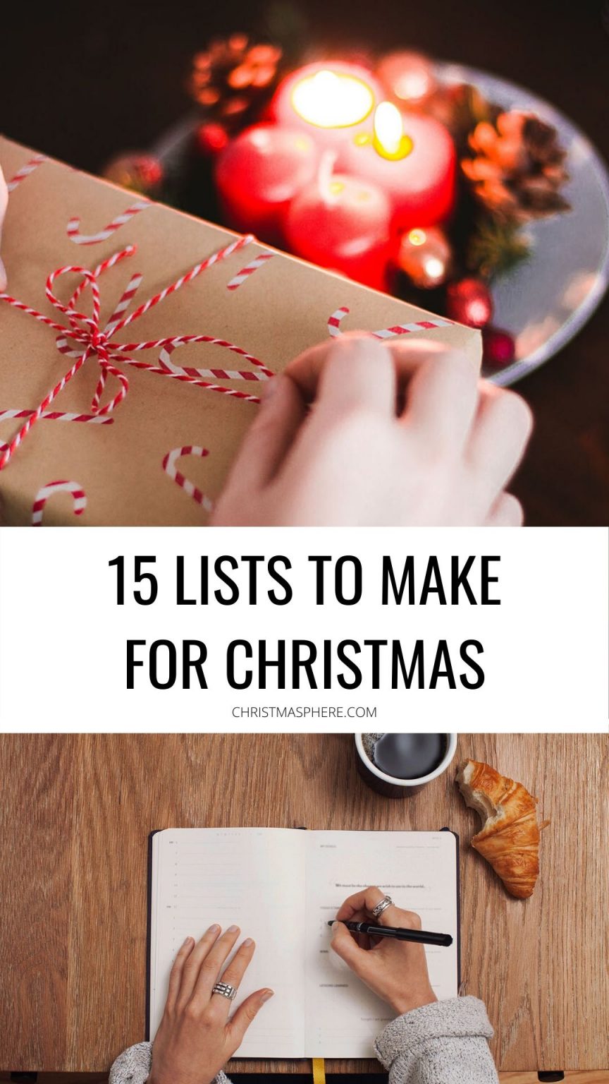 15 Lists To Make For Christmas | Get organised for stress-free festivities