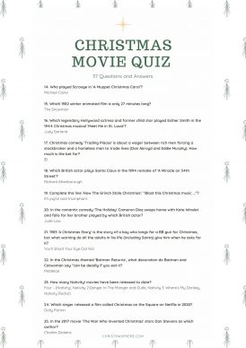 Christmas Movie Quiz | 37 Questions and Answers About Christmas Films